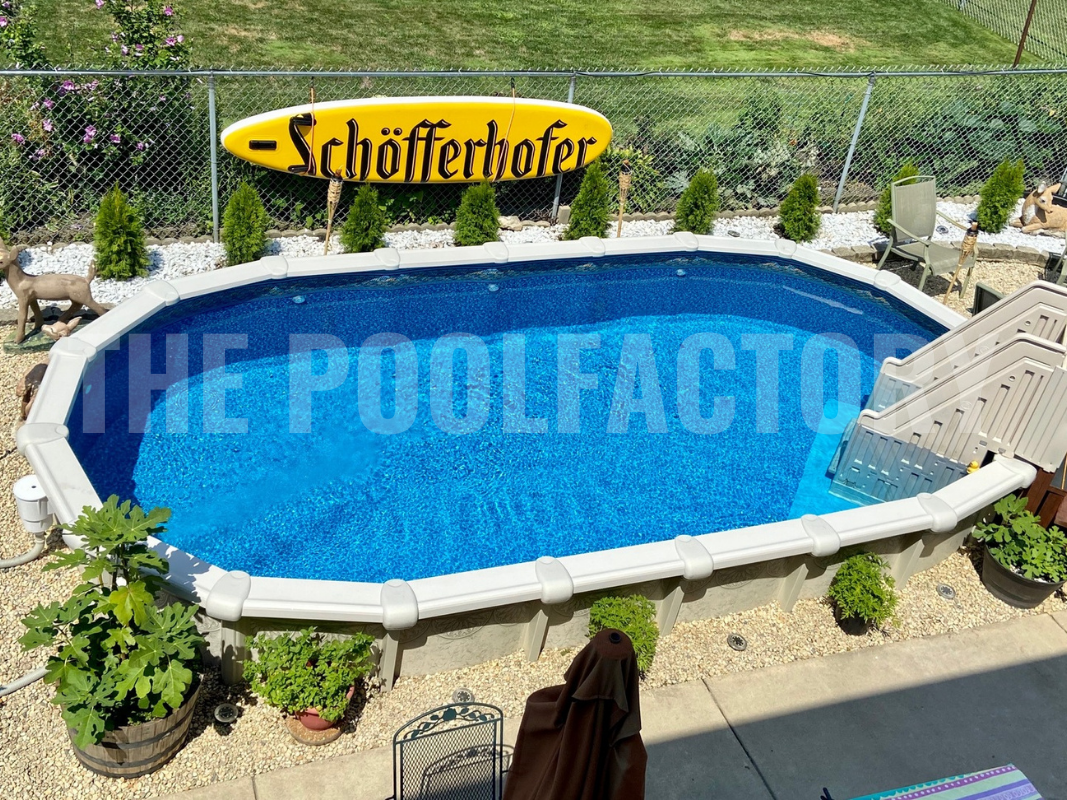 12'x18'x52" Hampton Oval Pool | Above Ground Pools – The Pool Factory