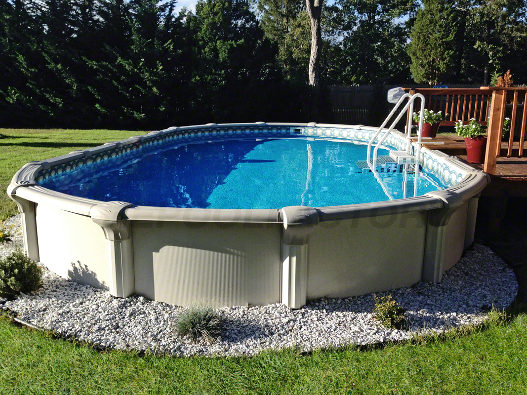 15'x26'x54" Quest Oval Pool | Above Ground Pools – The Pool Factory