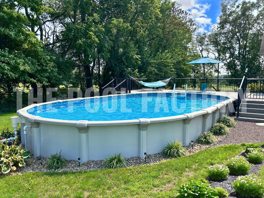 15'x26'x54" Quest Oval Pool | Above Ground Pools – The Pool Factory