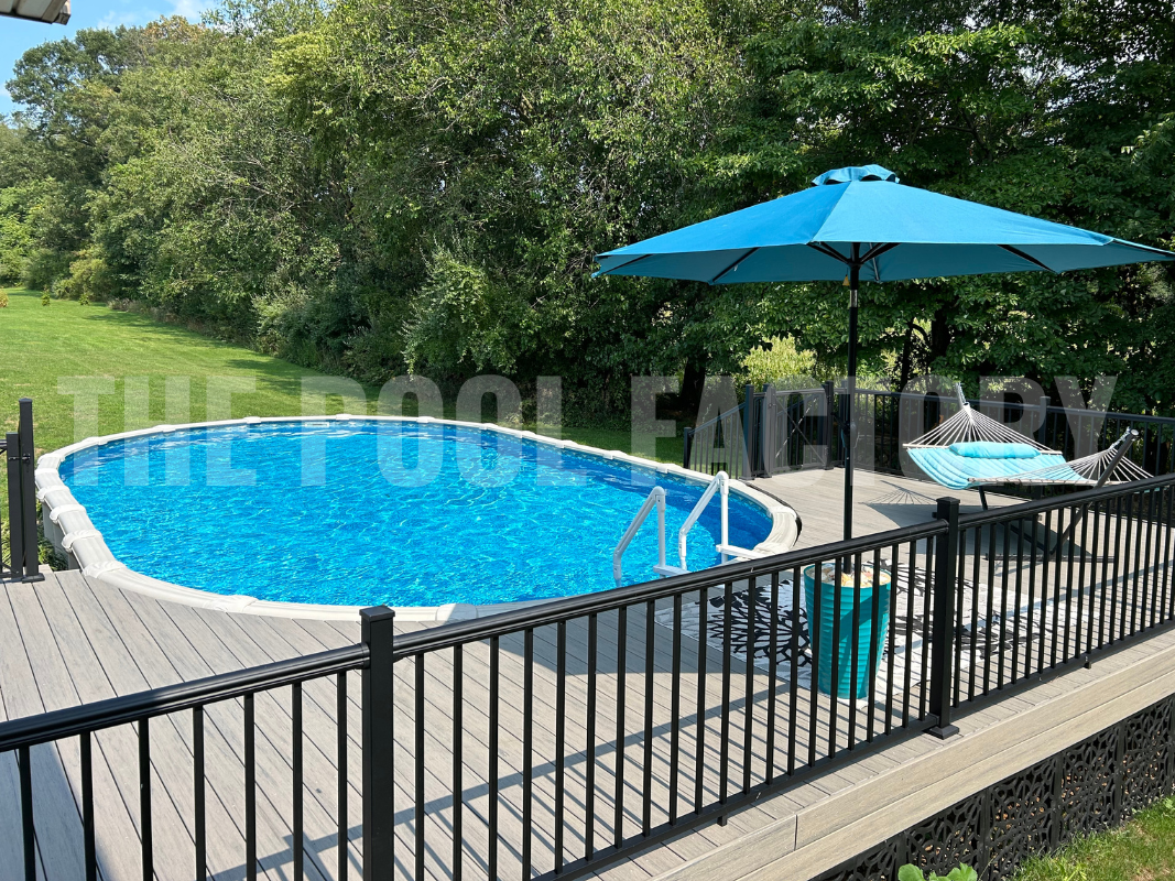 18'x33'x54" Quest Oval Pool | Above Ground Pools – The Pool Factory