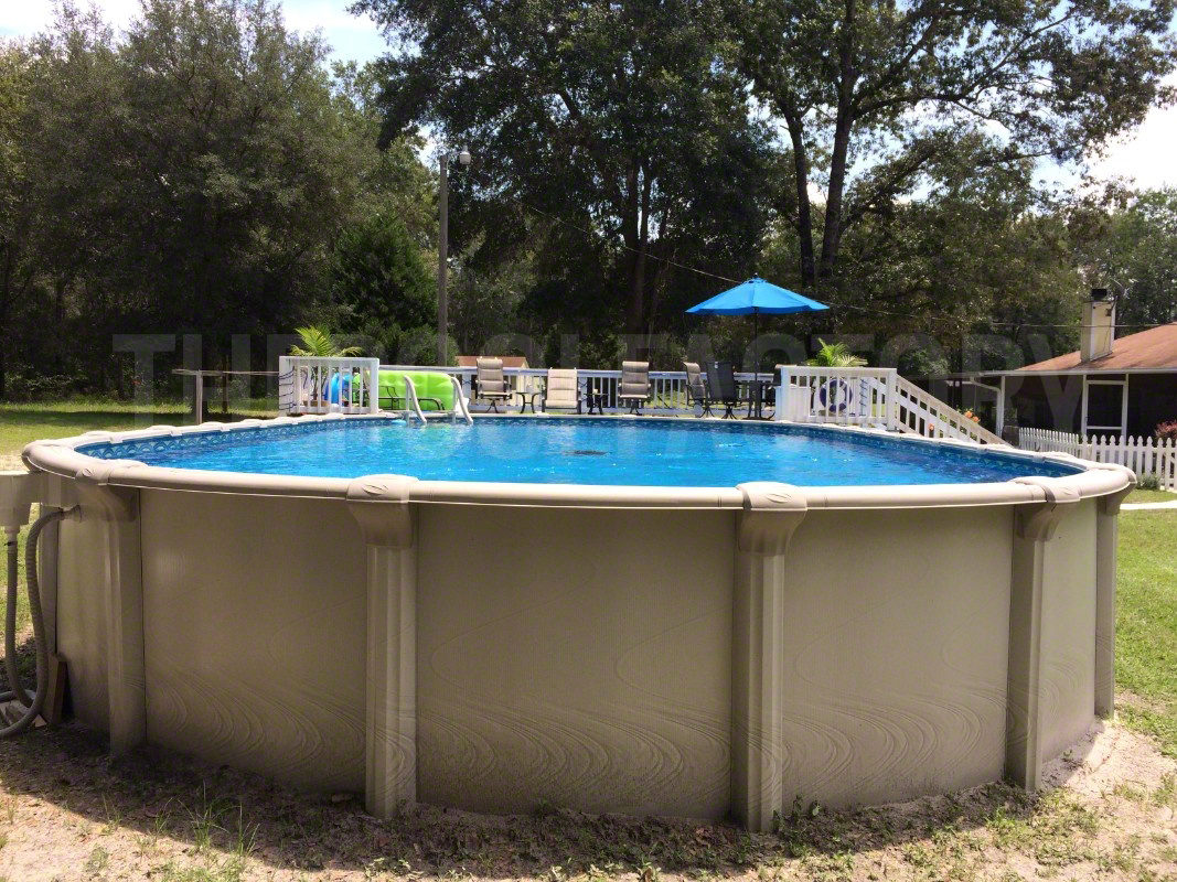 18'x40'x54" Quest Oval Pool | Above Ground Pools – The Pool Factory