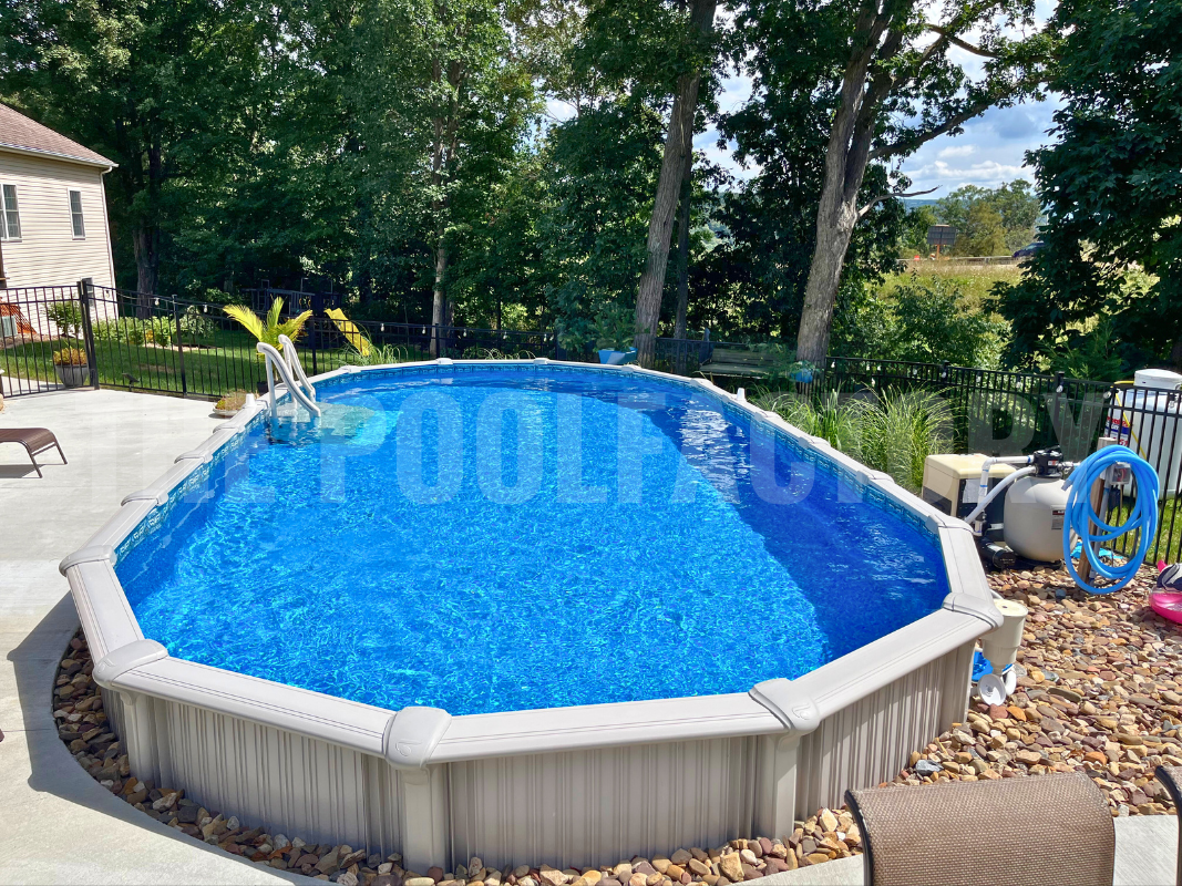 15'x24'x54" Intrepid Oval Pool | Above Ground Pools – The Pool Factory