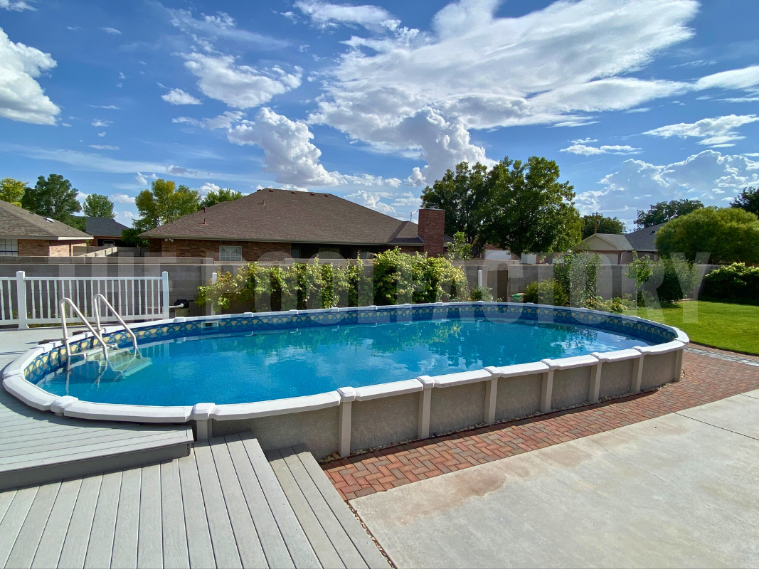Buy 12'x24'x54 Saltwater 8000 Oval Above Ground Pool – The Pool Factory