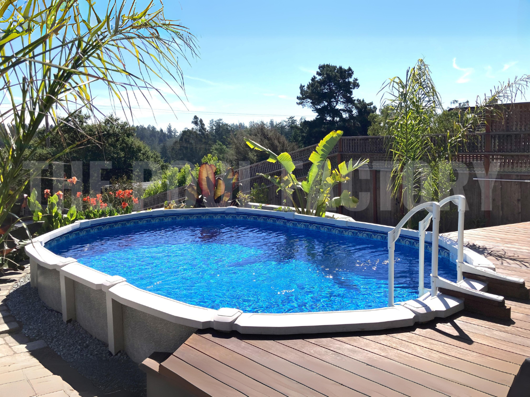 Buy 18'x40'x54 Saltwater 8000 Oval Above Ground Pool – The Pool Factory