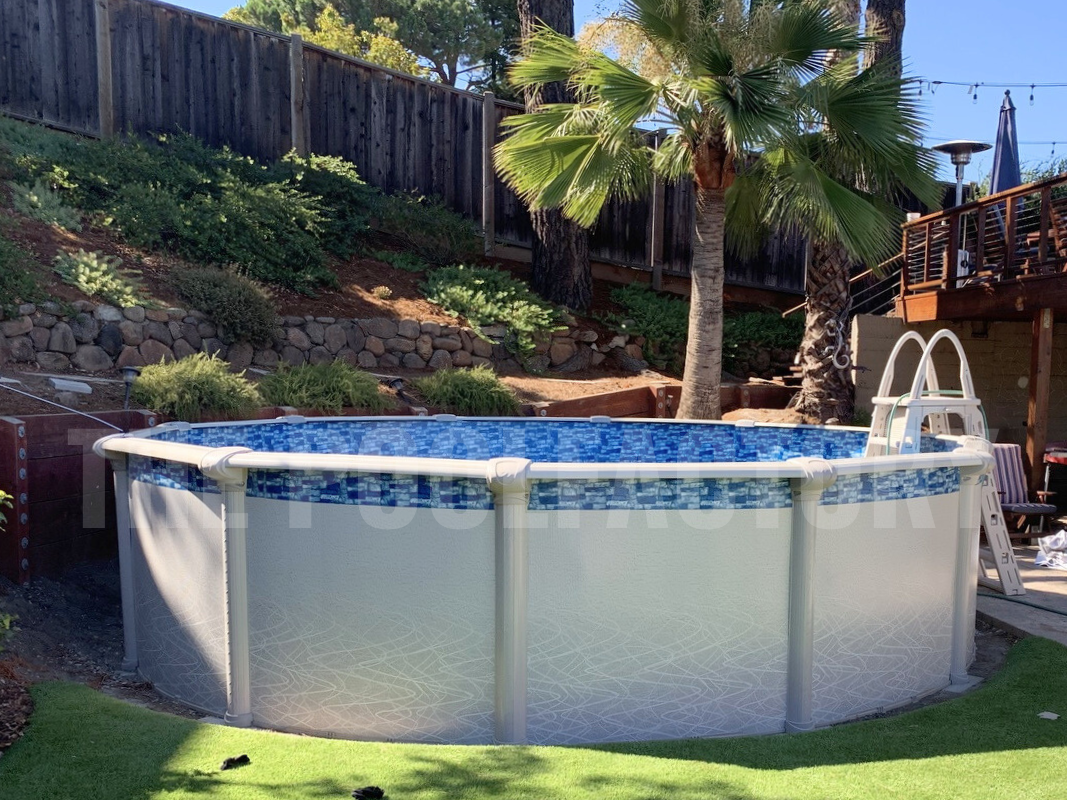 30'x52" Saltwater 5000 Round Above Ground Pool – The Pool Factory