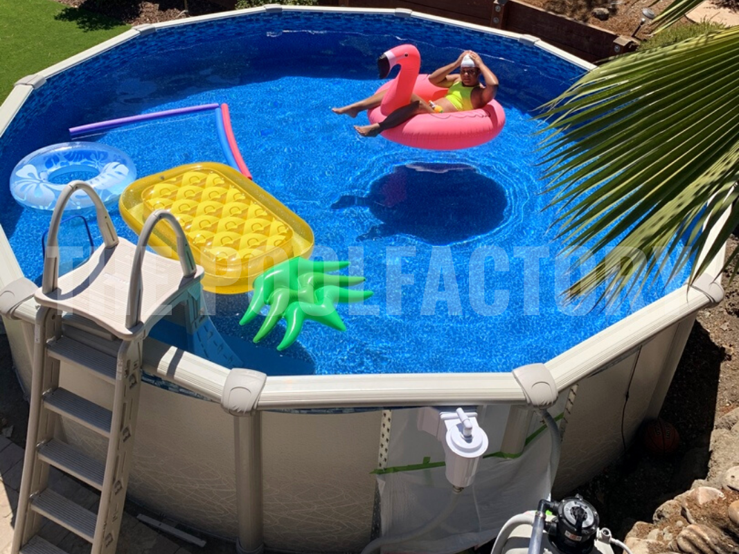 30'x52" Saltwater 5000 Round Above Ground Pool – The Pool Factory