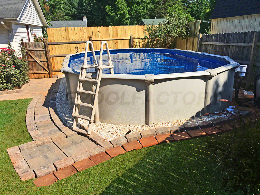 15'x24'x52" Saltwater 5000 Oval Above Ground Pool – The Pool Factory