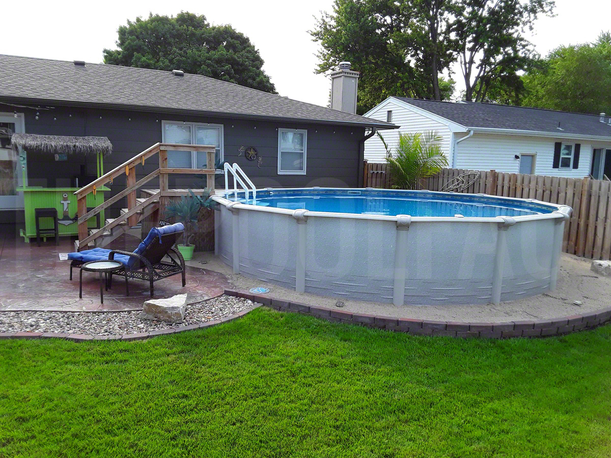 30'X54" Signature RTL Round Pool | Above Ground Pools – The Pool Factory
