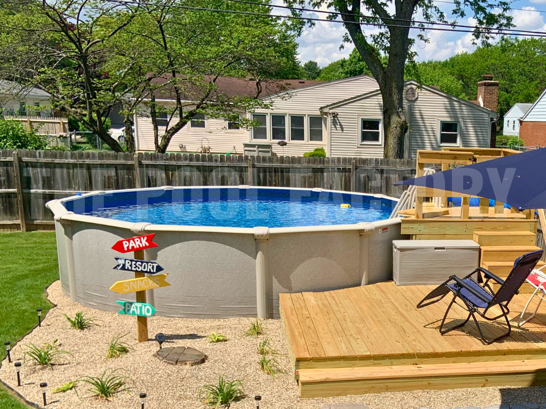 30'X54" Signature RTL Round Pool | Above Ground Pools – The Pool Factory