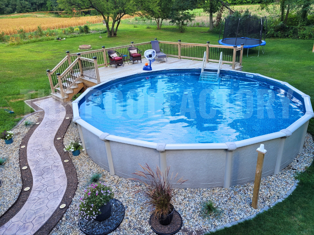 18'x52" Signature RTL Round Pool | Above Ground Pools – The Pool Factory
