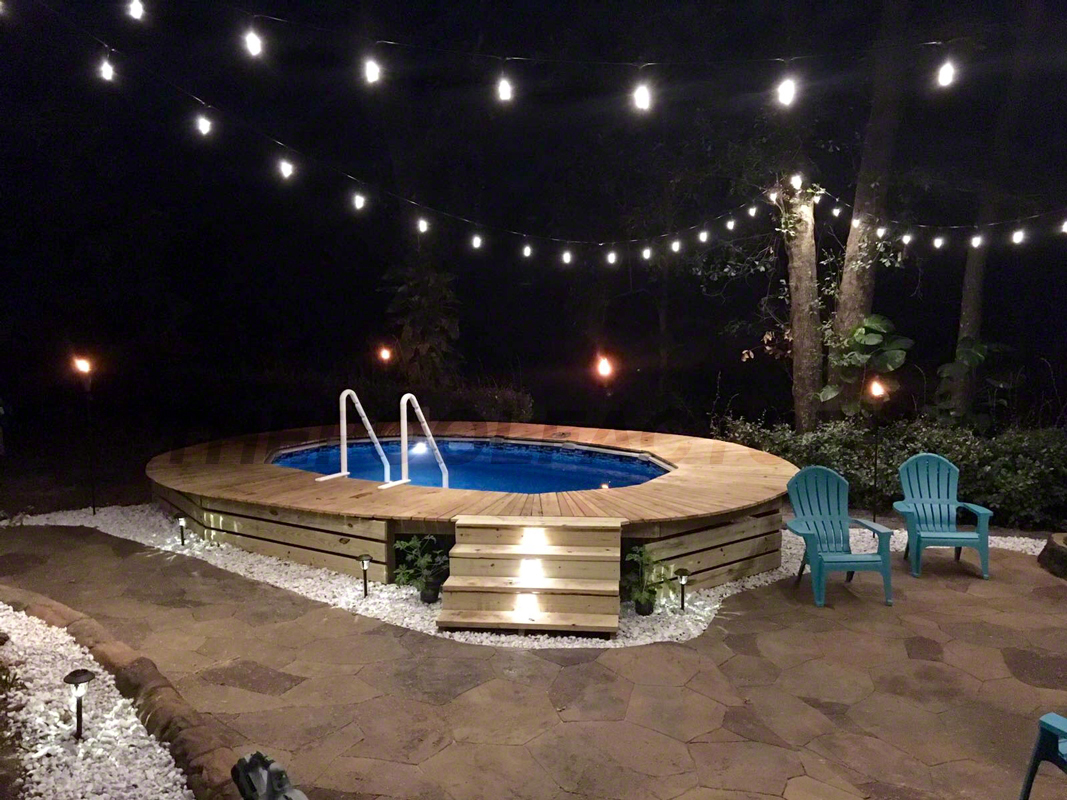 18'x40'x54" Signature RTL Oval Pool | Above Ground Pools – The Pool Factory