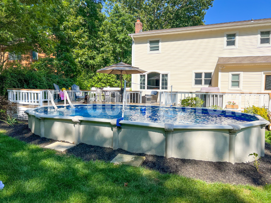 18'x40'x54" Signature RTL Oval Pool | Above Ground Pools – The Pool Factory