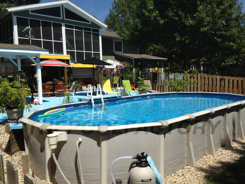 10'x19'x52" Signature RTL Oval Pool | Above Ground Pools – The Pool Factory