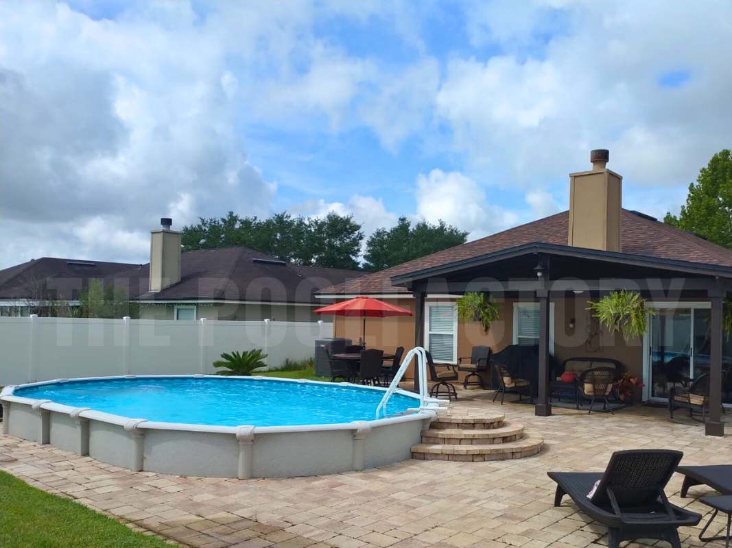 12'x18'x52" Signature RTL Oval Pool | Above Ground Pools – The Pool Factory