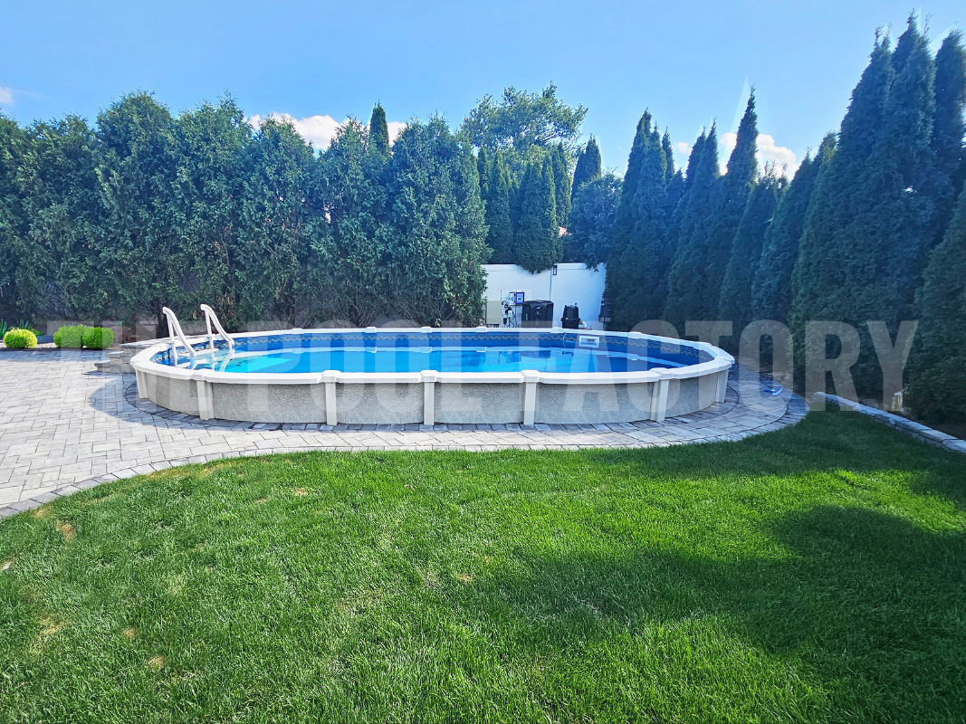 21'x43'x54" Saltwater 8000 Oval Pool – The Pool Factory