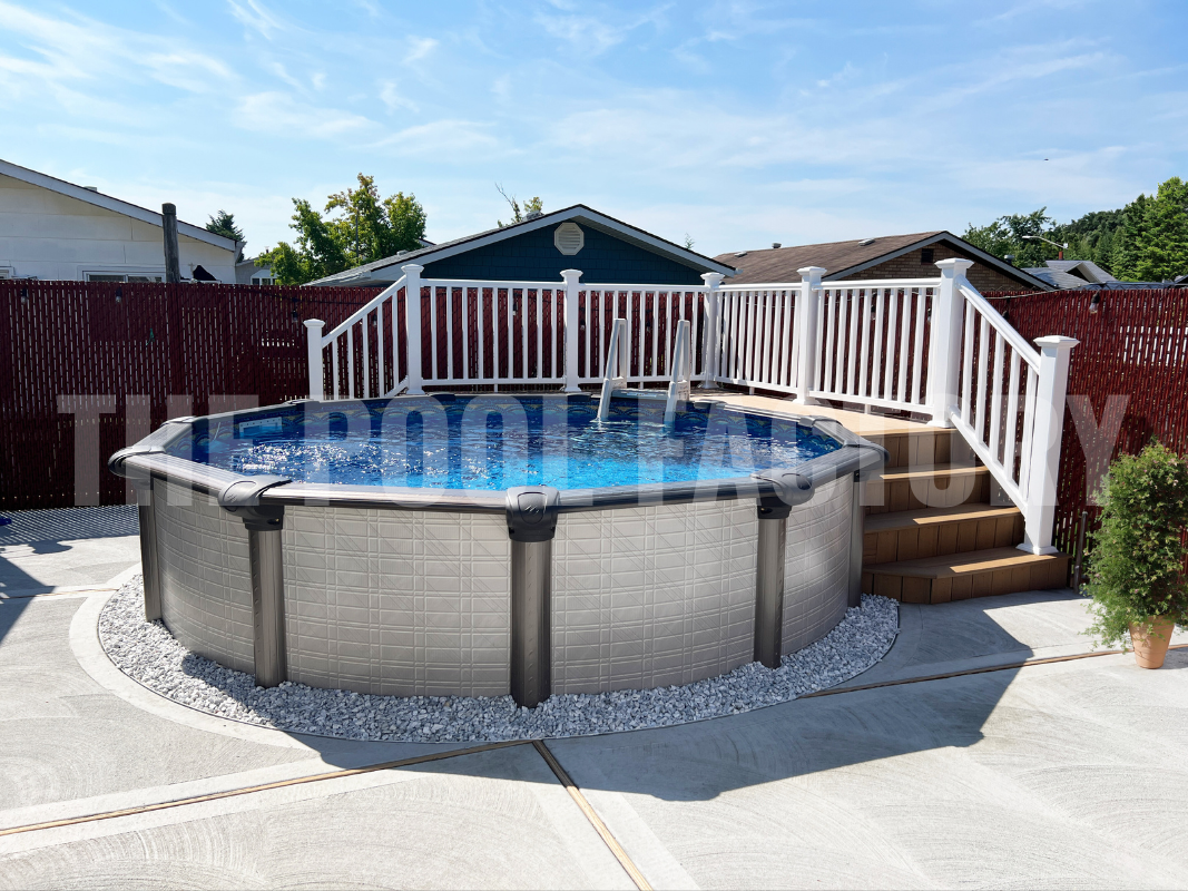 18'x54" Melenia Round Swimming Pool – The Pool Factory