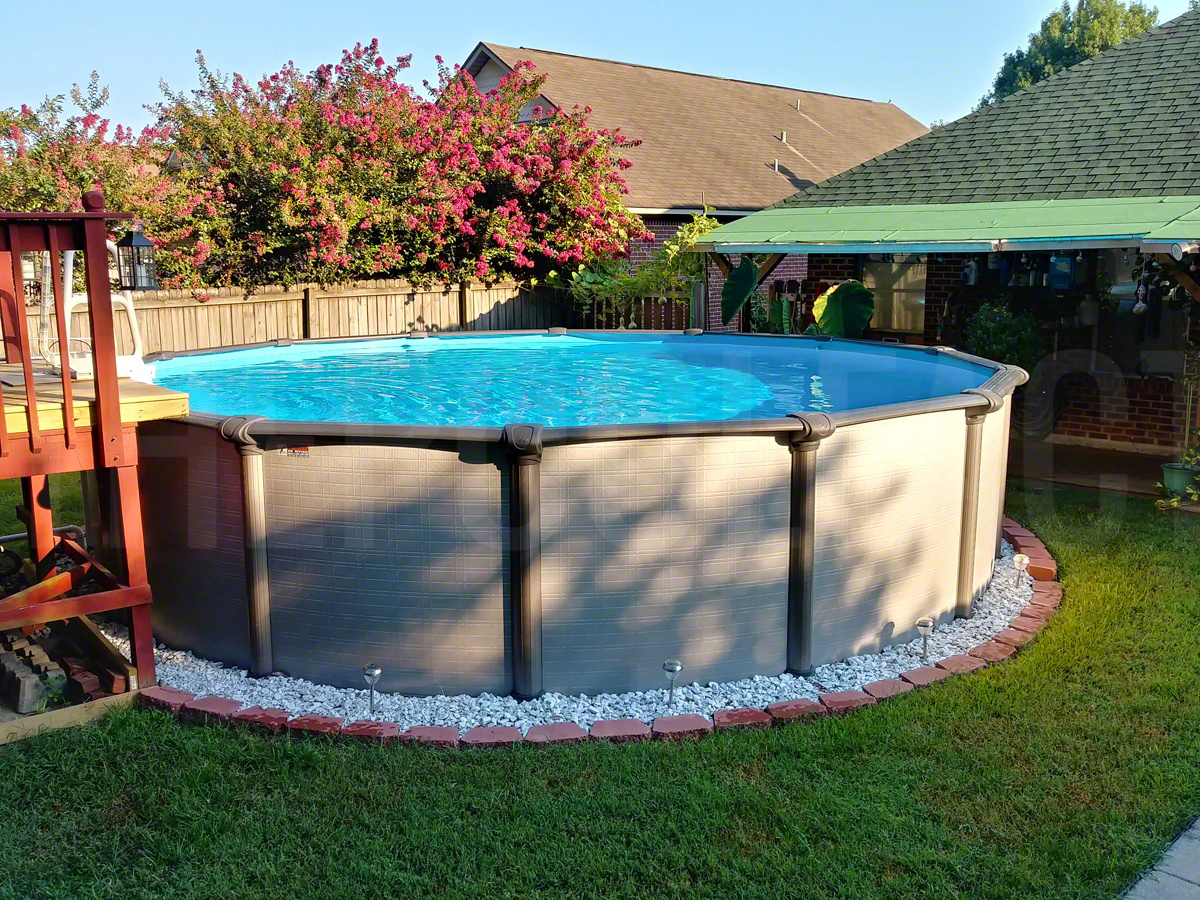 21'x54" Melenia Round Swimming Pool – The Pool Factory