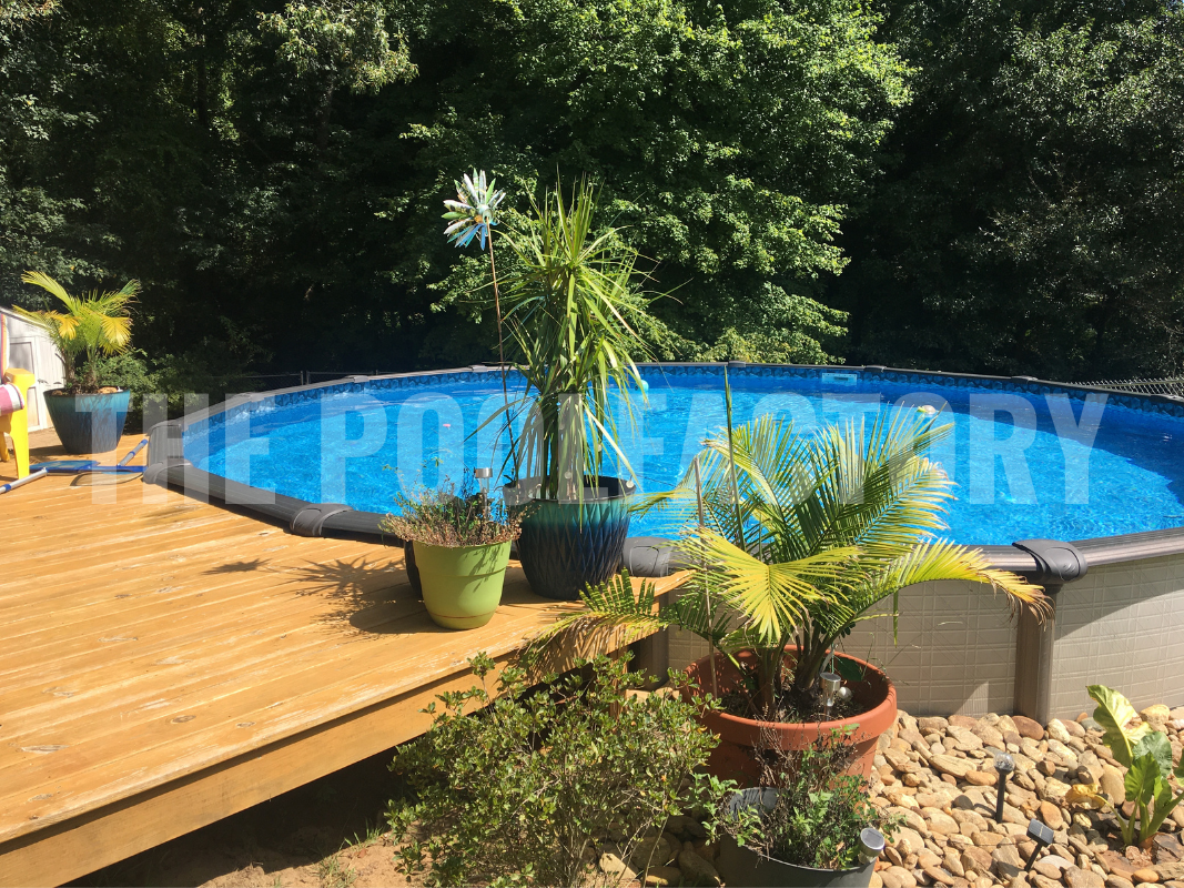 27'x54" Melenia Round Swimming Pool – The Pool Factory