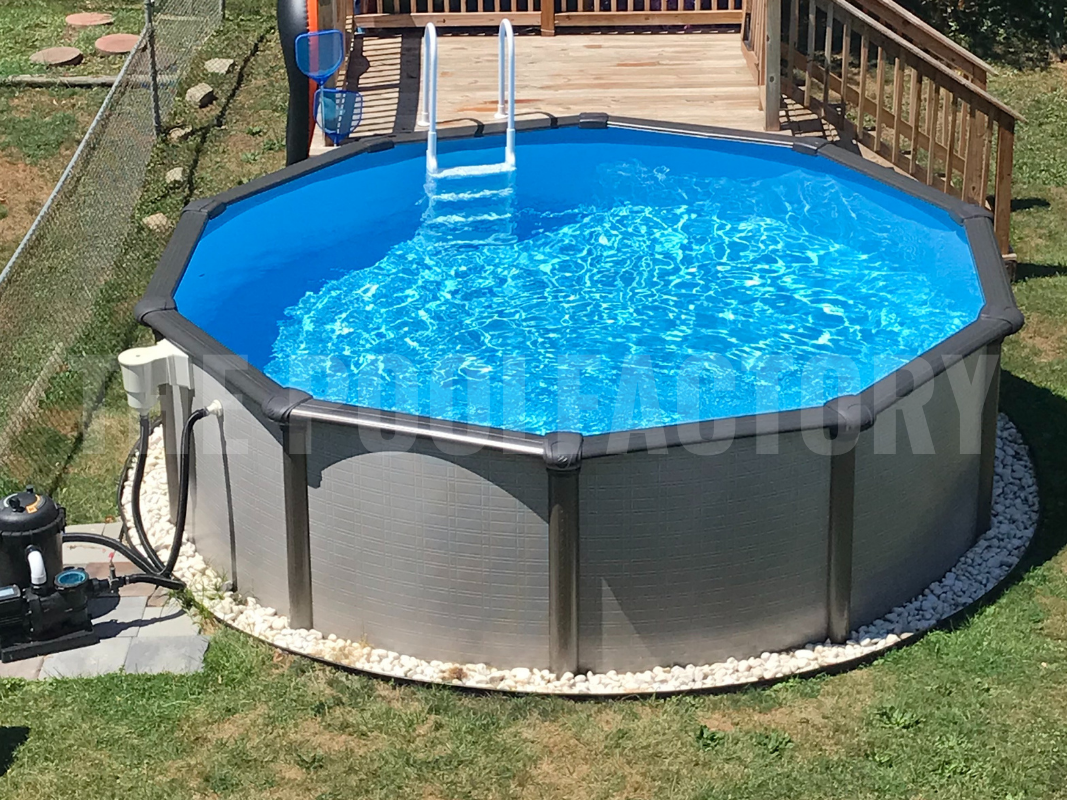 30'x54" Melenia Round Swimming Pool – The Pool Factory