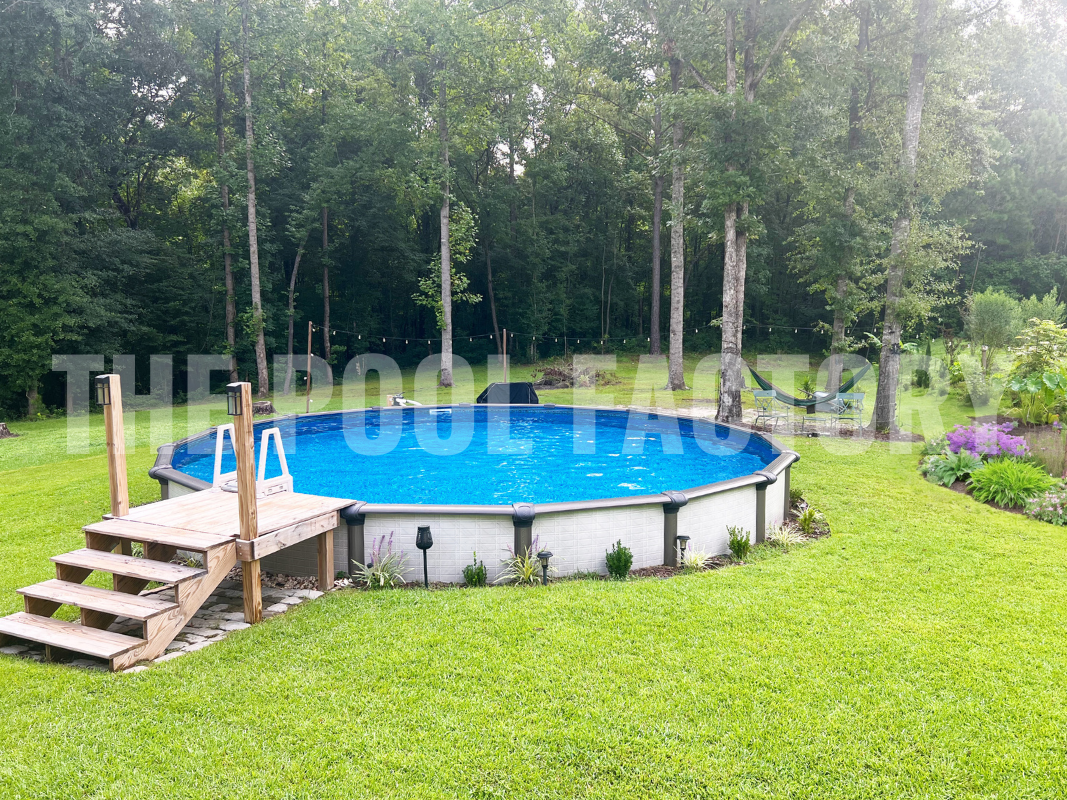 30'x54" Melenia Round Swimming Pool – The Pool Factory