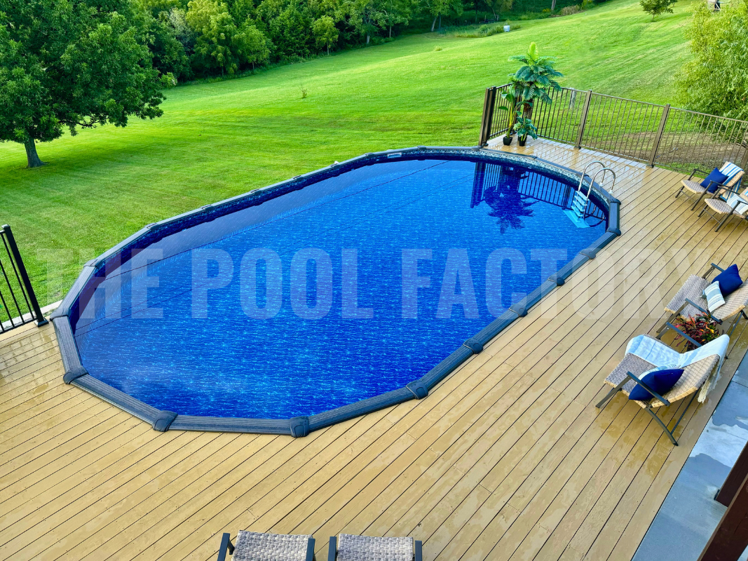 15'x30'x54" Melenia Oval Swimming Pool – The Pool Factory