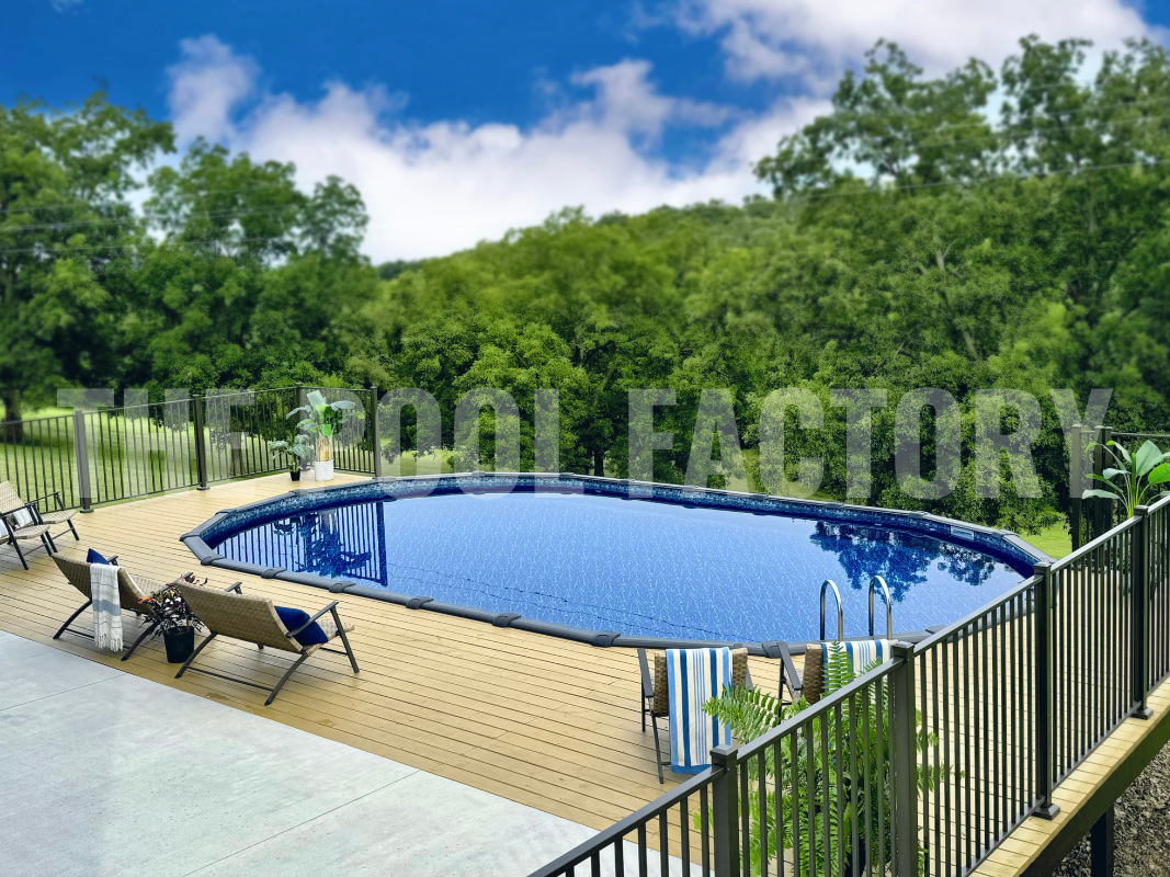 21'x43'x54" Melenia Oval Swimming Pool – The Pool Factory