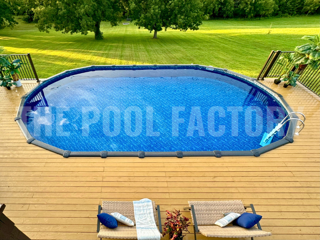 12'x18'x54" Melenia Oval Swimming Pool – The Pool Factory