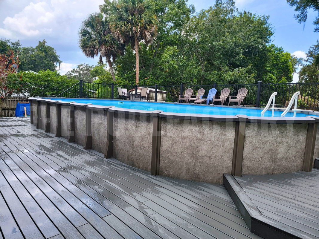 Buy 18'x40'x54 Saltwater LX Oval Above Ground Pool – The Pool Factory