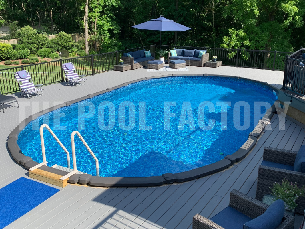 Saltwater LX Oval Pool | Buy Above Ground Pools, Above Ground Pool ...