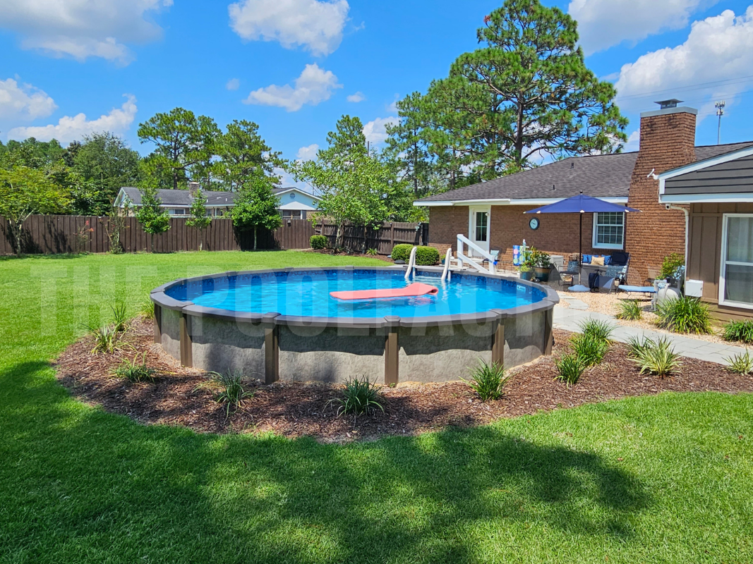 33'x54" Saltwater LX Round Above Ground Pool – The Pool Factory