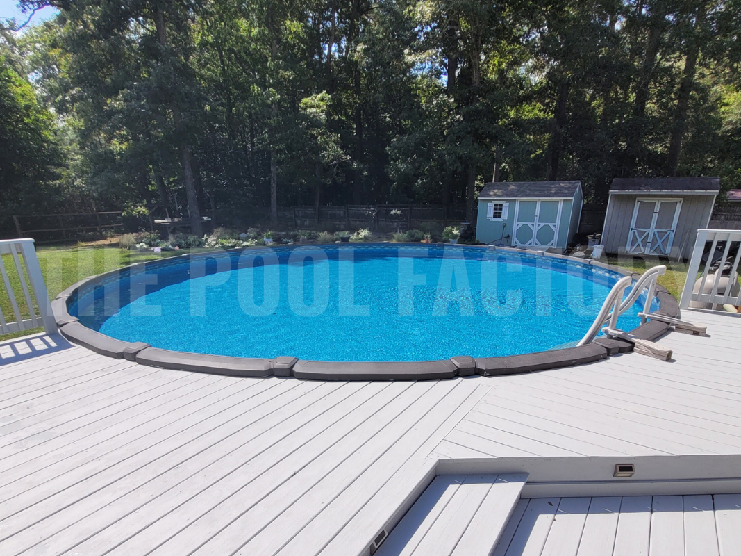33'x54" Saltwater LX Round Above Ground Pool – The Pool Factory