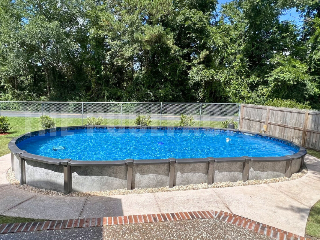 12'x18'x54 Saltwater LX Oval Pool | Above Ground Pools – The Pool Factory