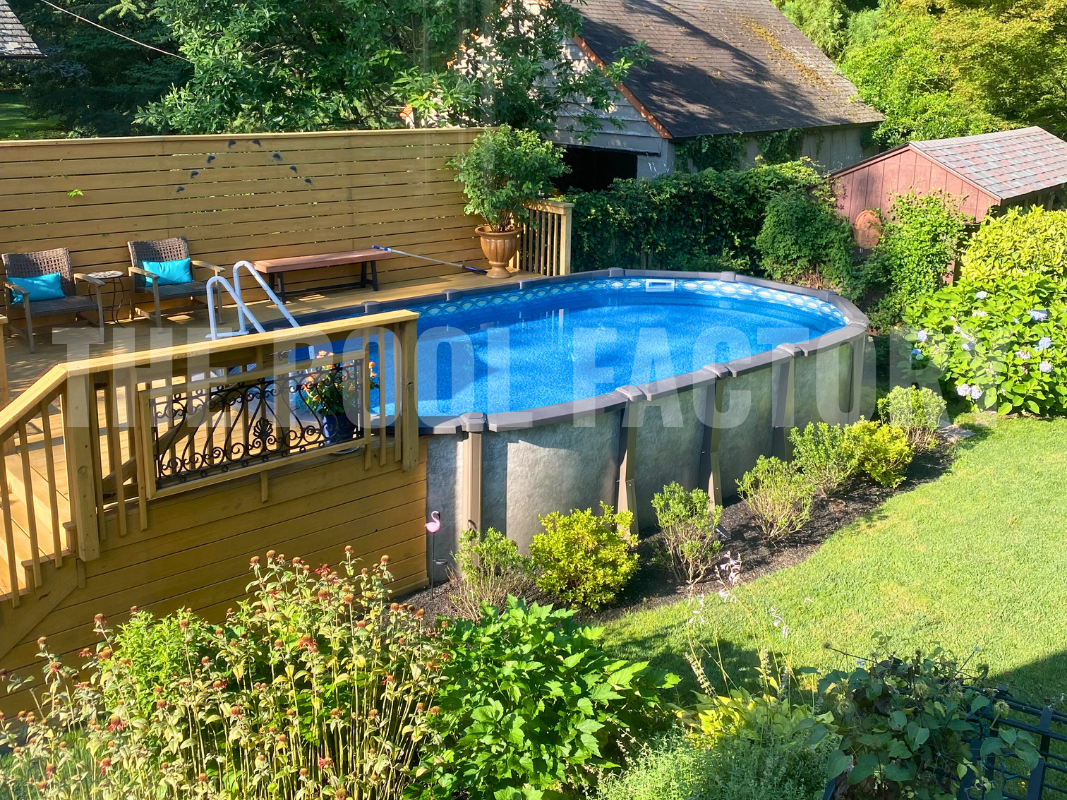 12'x20'x54" Saltwater LX Oval Pool | Above Ground Pools – The Pool Factory