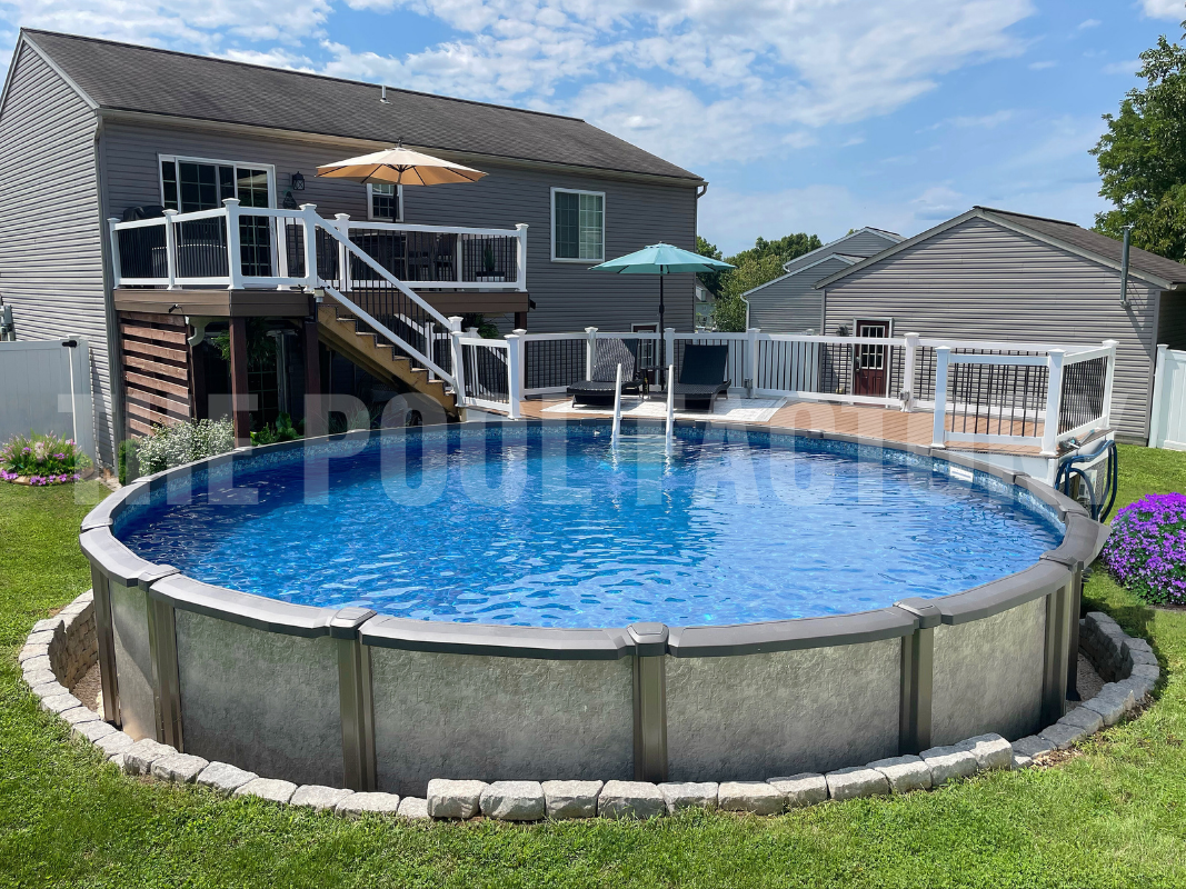 15'x54" Saltwater LX Round Above Ground Pool – The Pool Factory