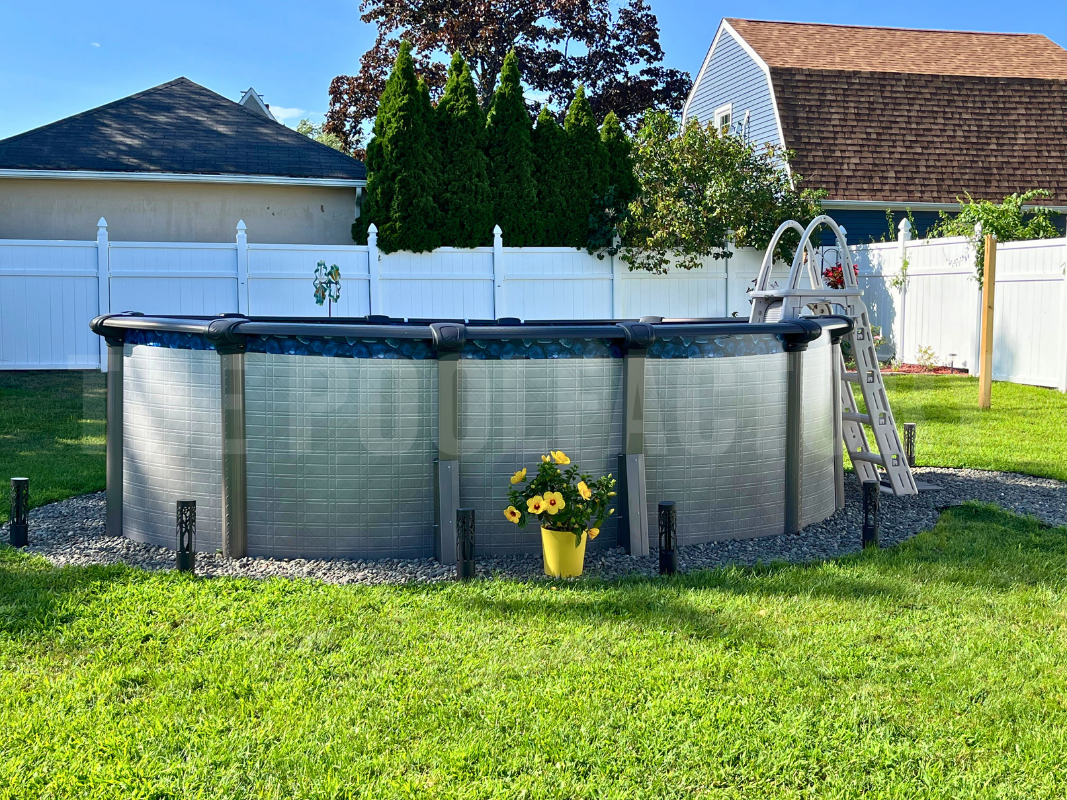 15'x26'x54" Melenia Oval Swimming Pool – The Pool Factory