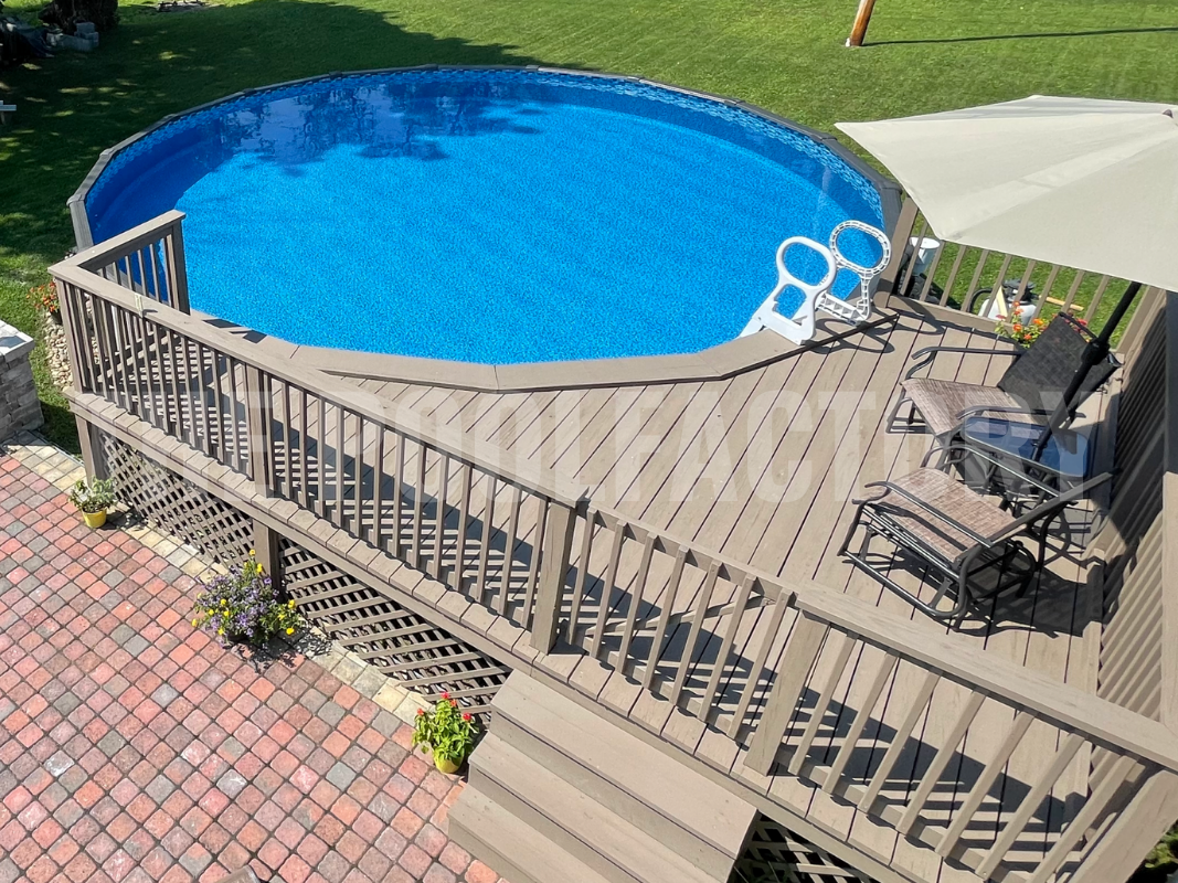 15'x54" Melenia Round Swimming Pool – The Pool Factory