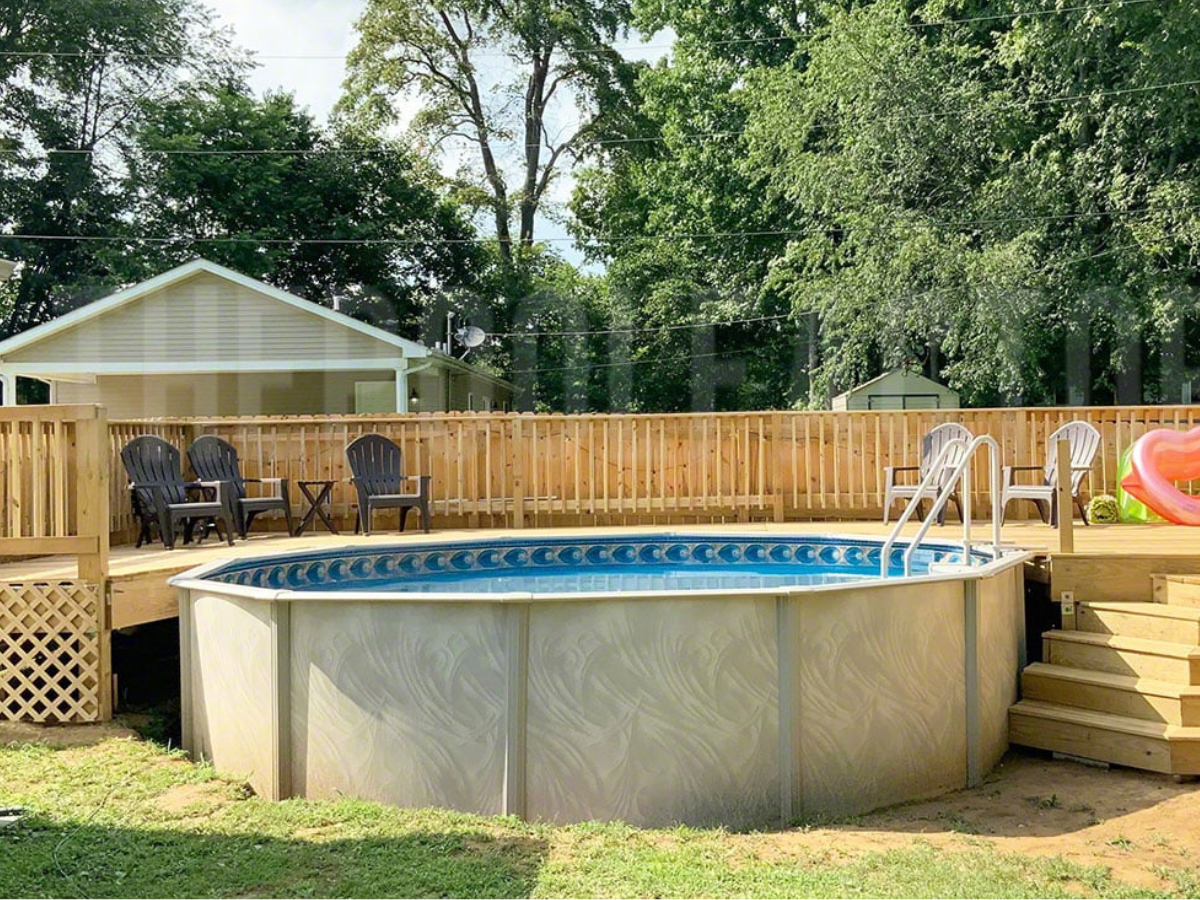 21'x52" Bristol Round Pool | Above Ground Pools – The Pool Factory