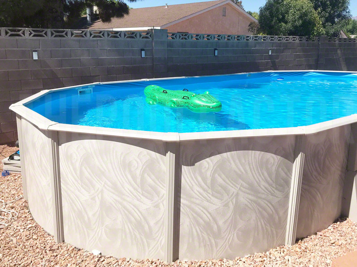 15'X24'X52" Bristol Oval Pool | Above Ground Pools – The Pool Factory