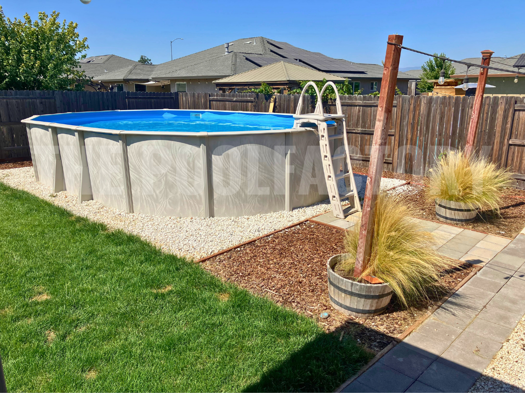 15'X30'X52" Bristol Oval Pool | Above Ground Pools – The Pool Factory