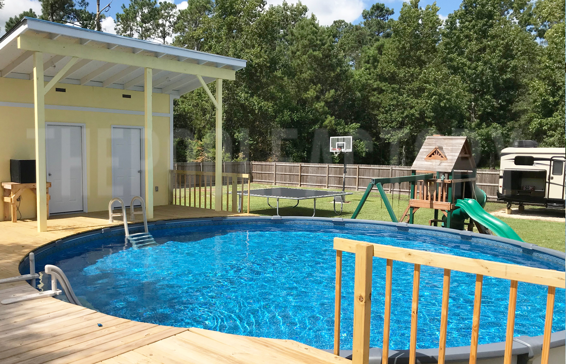 15'X54" Saltwater Aurora Round Pool | Above Ground Pools – The Pool Factory