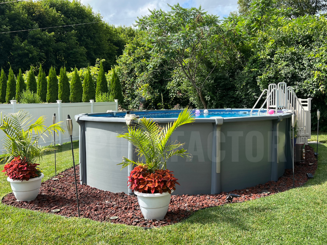 15'x26'x54" Saltwater Aurora Oval Pool | Above Ground Pools – The Pool ...
