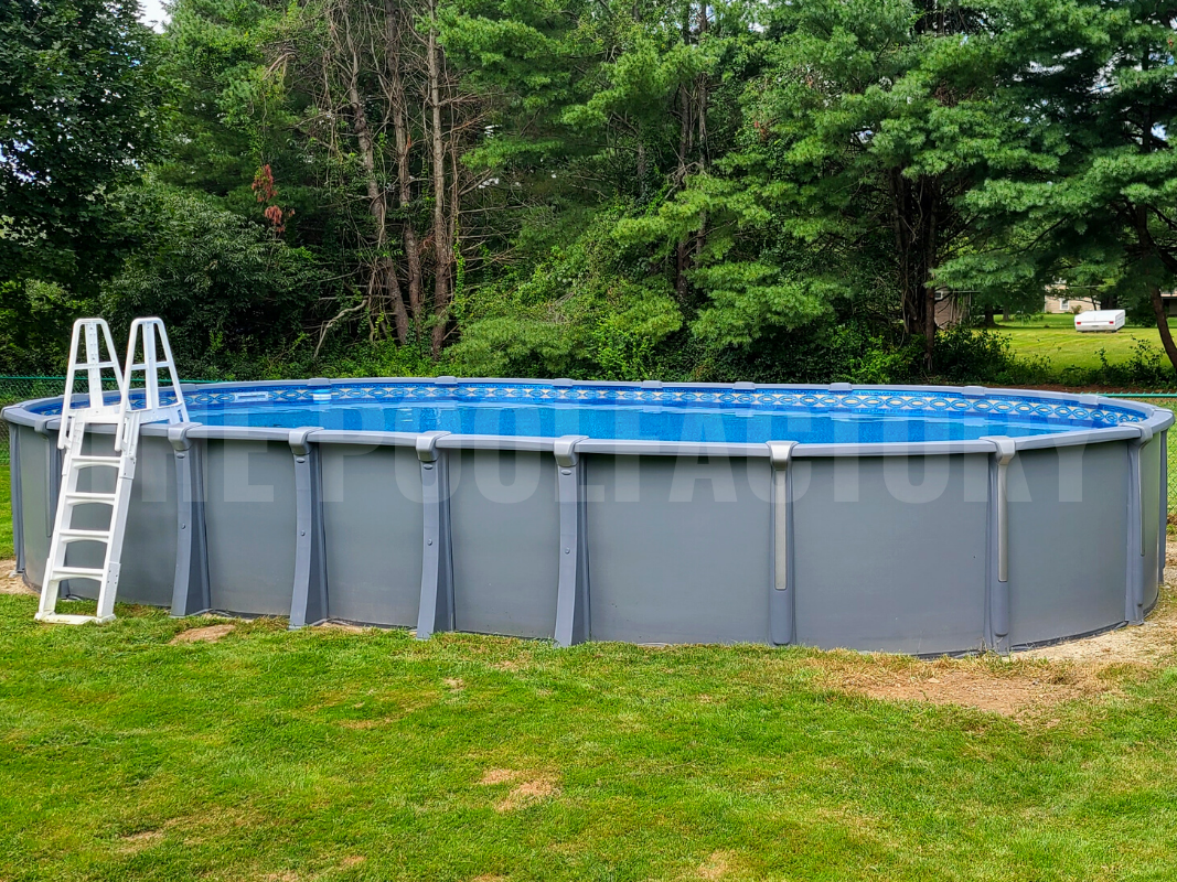 15'x26'x54" Saltwater Aurora Oval Pool | Above Ground Pools – The Pool ...