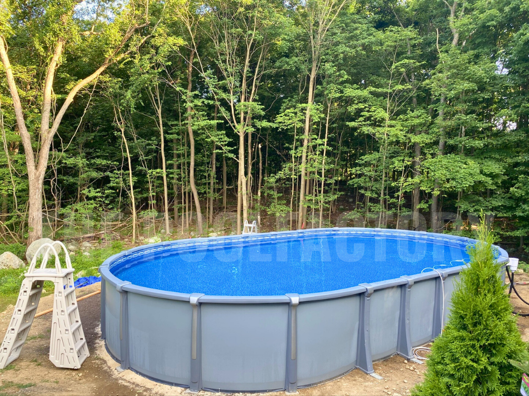 15'x26'x54" Saltwater Aurora Oval Pool | Above Ground Pools – The Pool ...