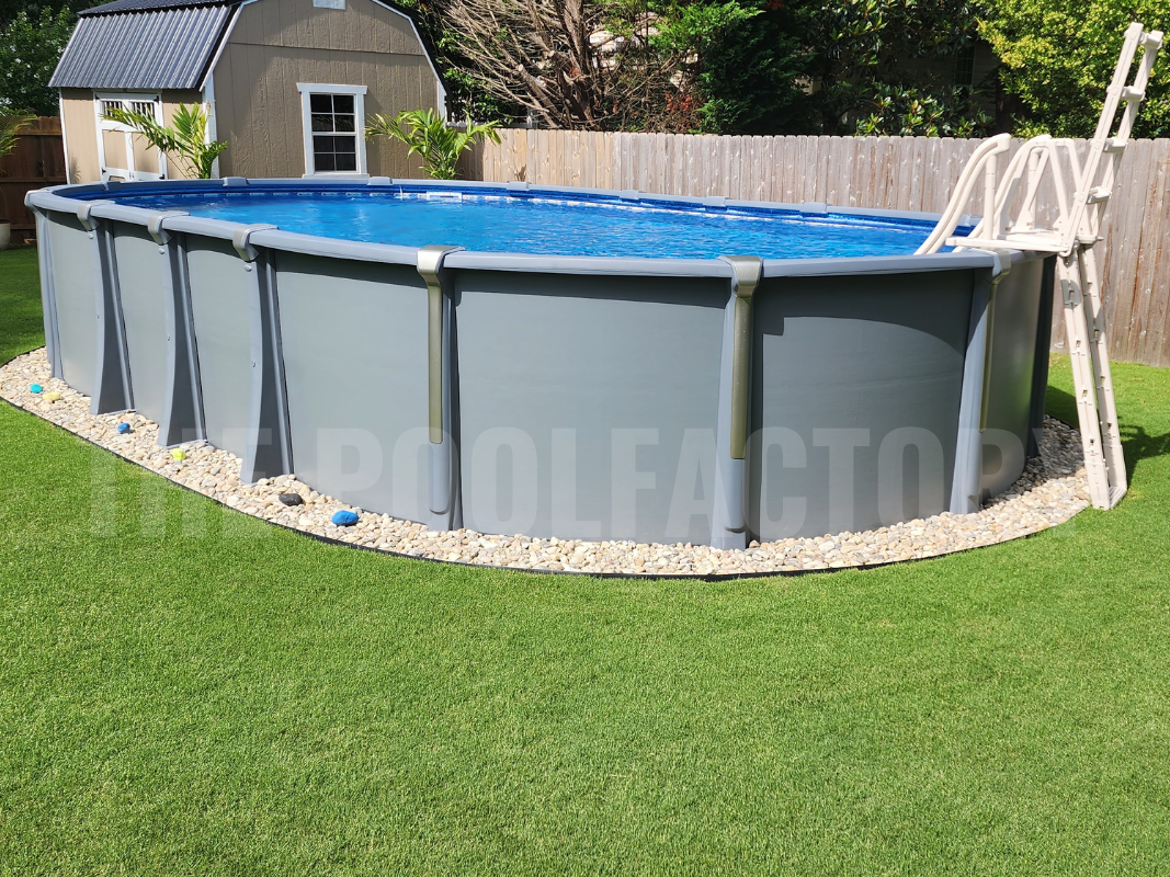 15'x26'x54" Saltwater Aurora Oval Pool | Above Ground Pools – The Pool ...
