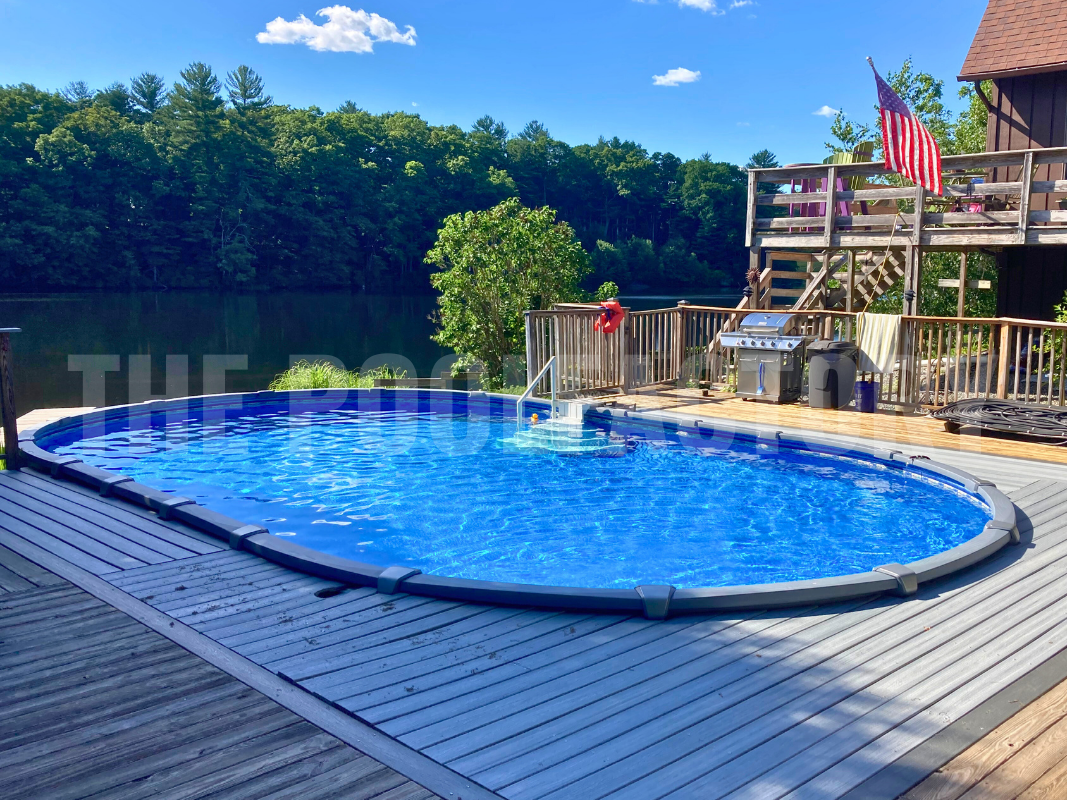 18'x33'x54" Saltwater Aurora Oval Pool | Above Ground Pools – The Pool ...