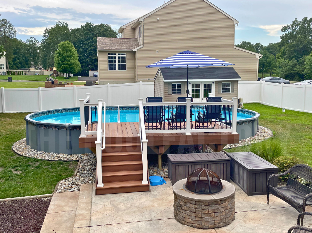 18'x33'x54" Saltwater Aurora Oval Pool | Above Ground Pools – The Pool ...