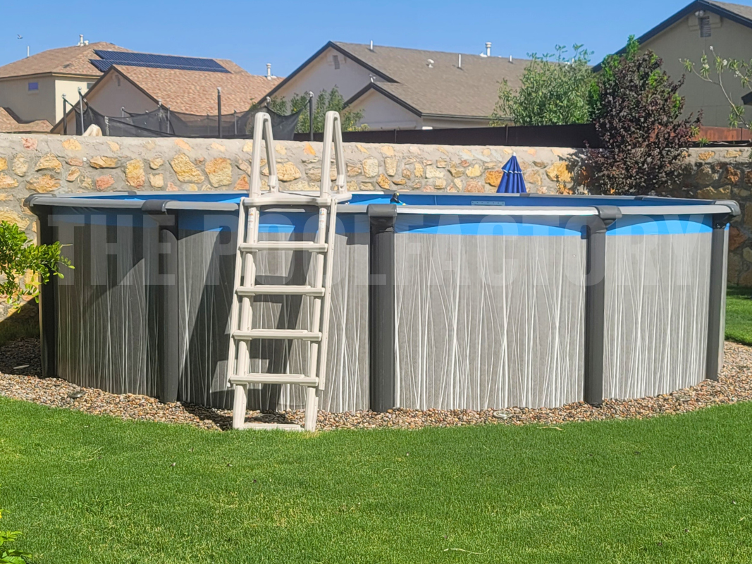 24'X52" Boreal Round Pool | Above Ground Pools – The Pool Factory