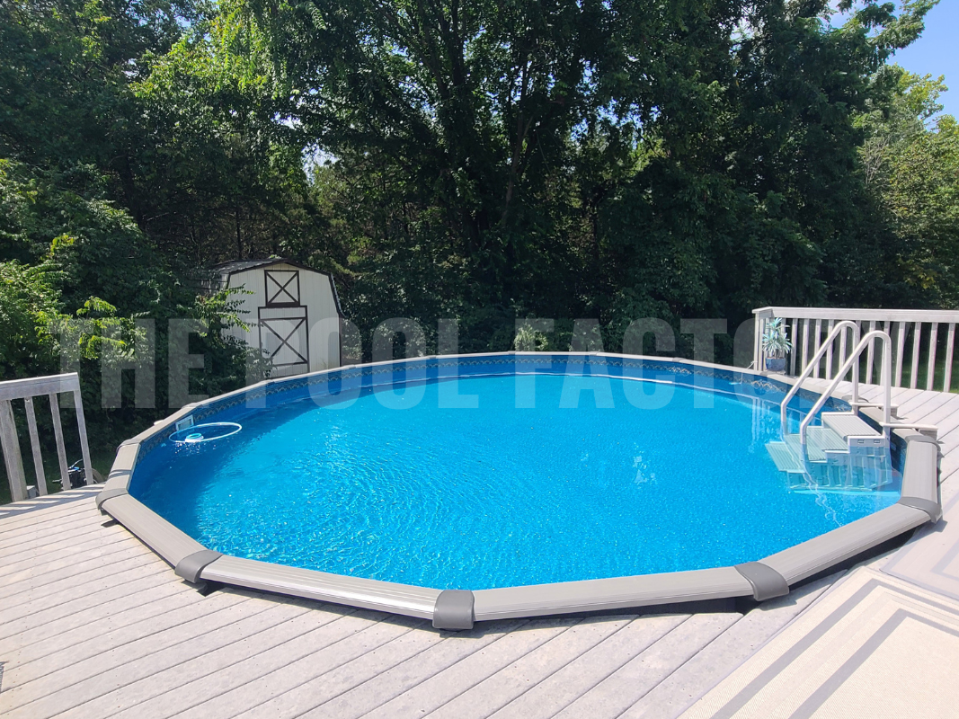 33'X52" Boreal Round Pool | Above Ground Pools – The Pool Factory