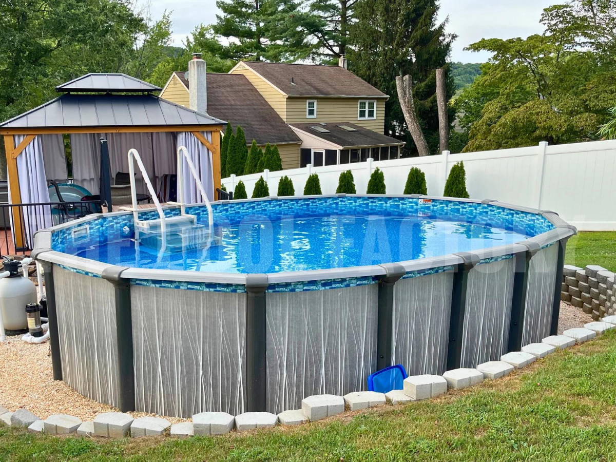 12'x24'x52" Boreal Oval Pool | Above Ground Pools – The Pool Factory