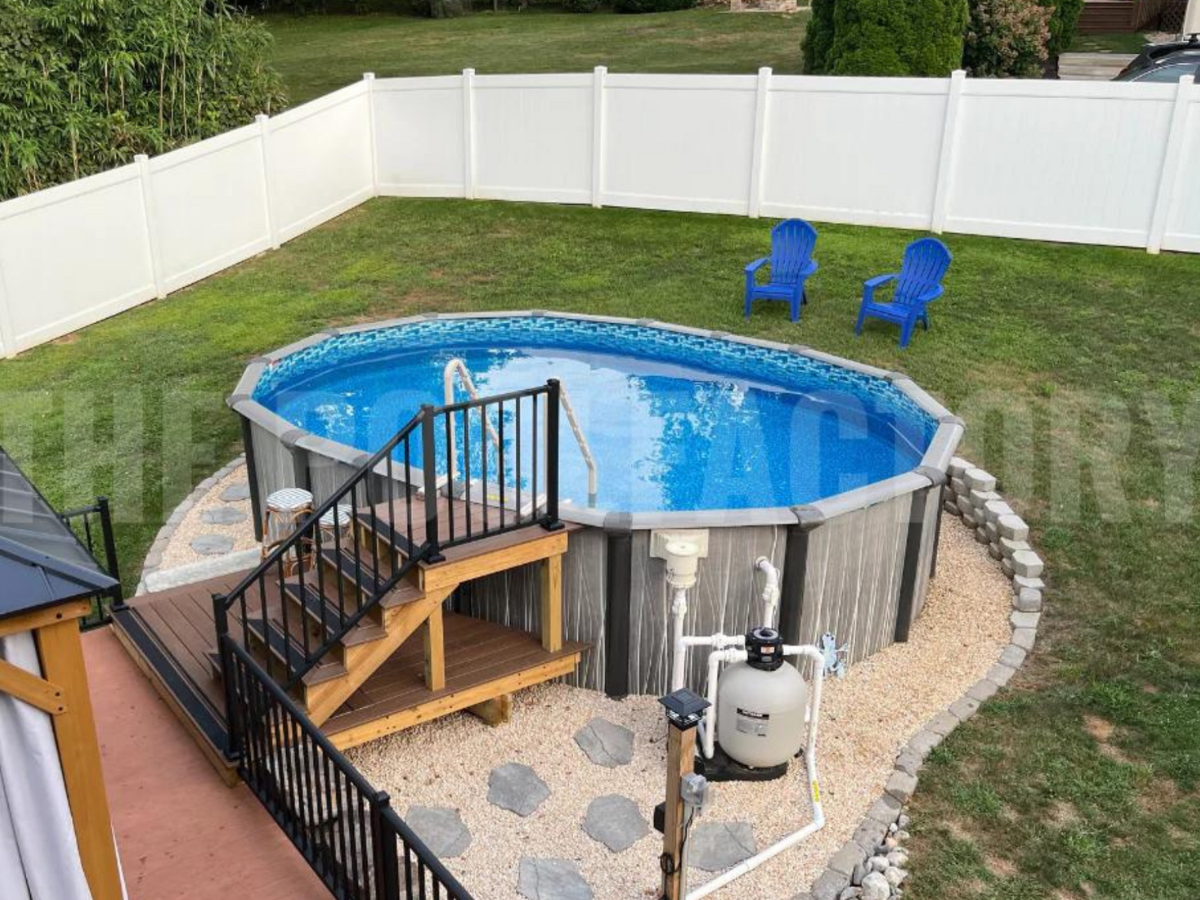 16'x32'x52" Boreal Oval Pool | Above Ground Pools – The Pool Factory